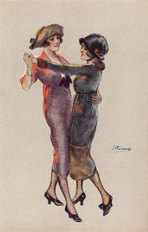 1920s Vintage Lesbian Art Postcard