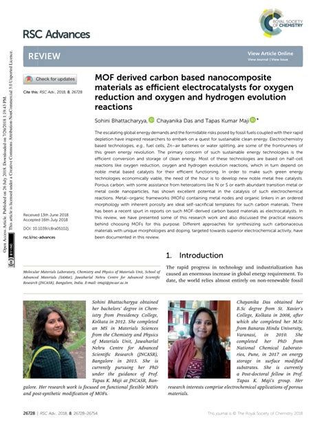 Pdf Mof Derived Carbon Based Nanocomposite Materials As Efficient Electrocatalysts For Oxygen