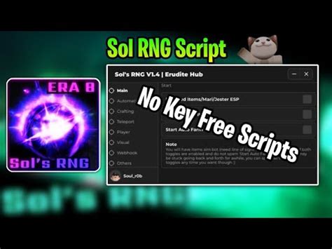 Sol S Rng Script Erudite Hub Keyless Gui Supported HNBLOX YouTube