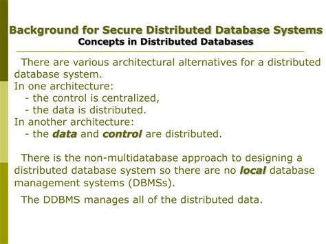 Ppt Distributed Database Security Powerpoint Presentation Free