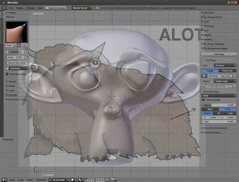 Make Mesh Transparent For Sculpting From Reference Basics Interface Blender Artists Community