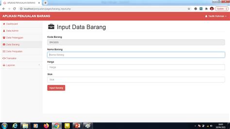 Aplikasi Penjualan Barang Berbasis Web Menggunakan PHP Dan Mysql