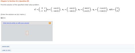 Solved Chapter Section Question Find The Solution Chegg Com