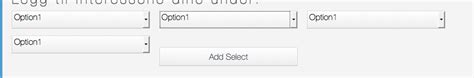 Css Push Button Under Dynamically Added Select Boxes Stack Overflow