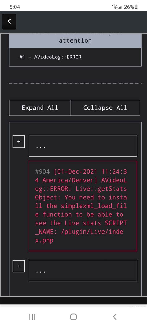 error after latest git pull · issue 6043 · wwbn avideo · github