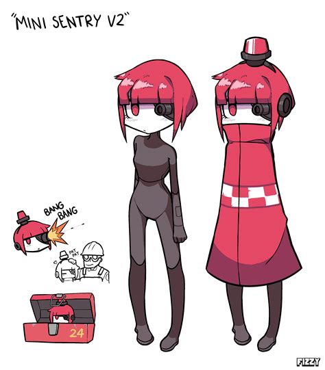 What If Team Fortress Mini Sentry Was Anime Person R Tf