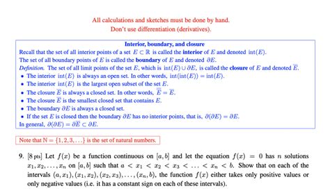 solved interior boundary and closure recall that the set
