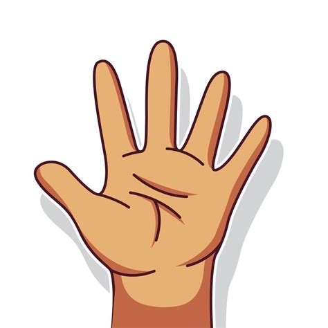 A Hand With Five Functional Vector Fingers 21155814 Vector Art At Vecteezy