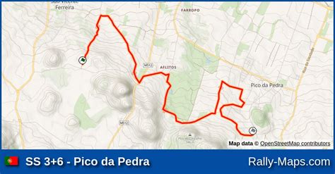 Ss 3 6 Pico Da Pedra Stage Map Rallye Açores 2007 [cpr] 🌍 Rally