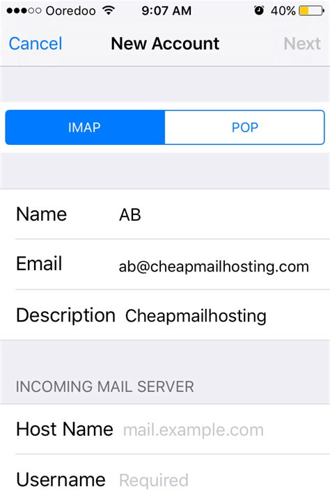 Mail For IOS Mailcheap NMS Docs