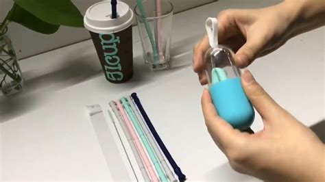 Partycool Collapsible Stainless Steel Drinking Foldable Portable Straw