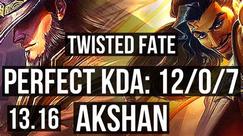 Tf Vs Akshan Mid 1207 Legendary 14m Mastery 600 Games Kr