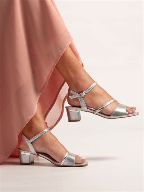 Buy Lunar Silver Jen Heel Sandals From The Next Uk Online Shop