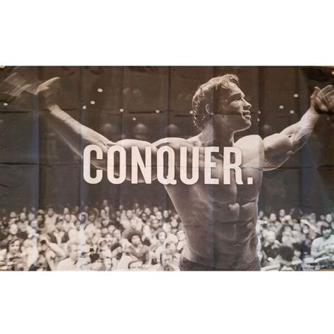 Arnold Schwarzenegger Conquer Flag Etsy