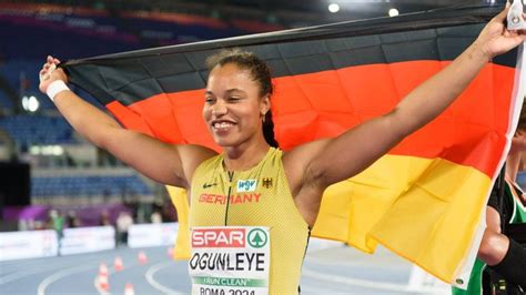 Kugelstoßerin Ogunleye Gewinnt Bronze Bei Der Leichtathletik Em Leichtathletik News Sky Sport