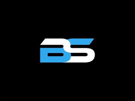 Premium Vector B Bs Logo With A Black Background