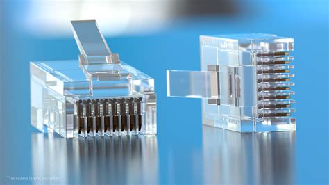 Connector Rj45 3d Model 19 3ds Blend C4d Fbx Ma Obj Max Free3d