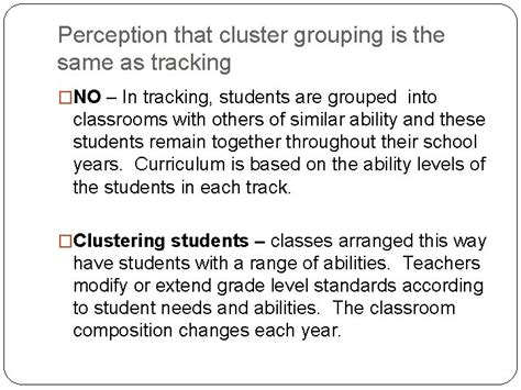 Cluster Classroom Grouping Model What Is The Cluster