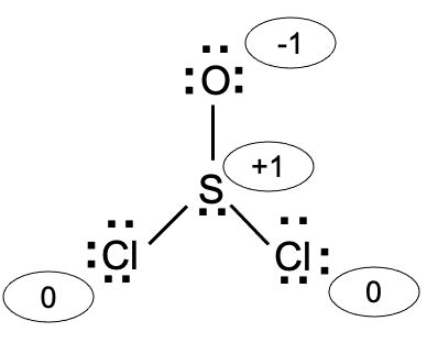 Draw the Lewis dot structure for SOCl2. | Study.com