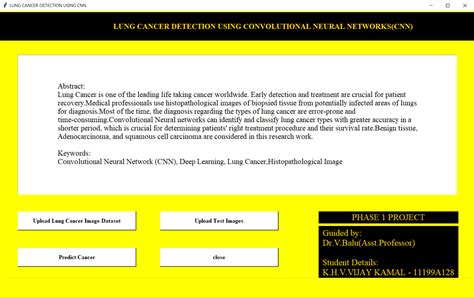 GitHub Vijaykhv Lung Cancer Detection Using CNN Convolutional Neural Networks Can Identify