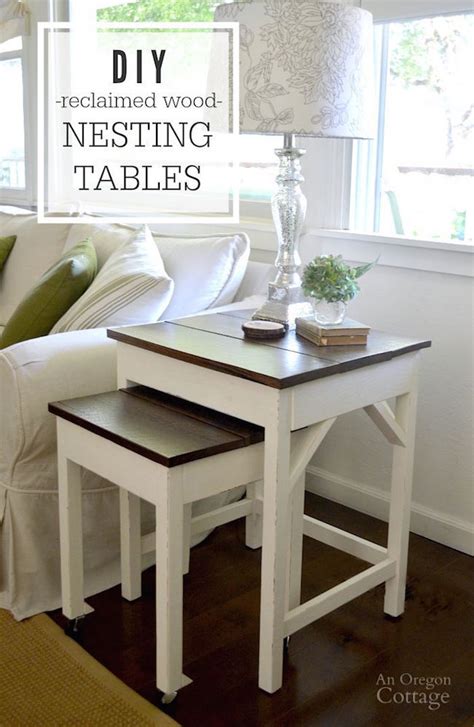 Diy Reclaimed Wood Nesting Tables