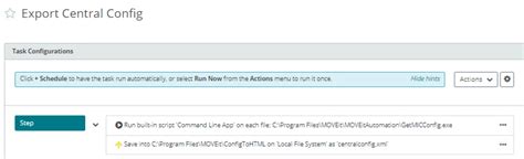 How To Export The Entire Moveit Automation Configuration As One Html Or