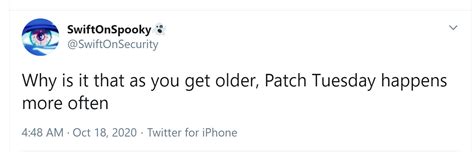 SwiftOnSecurity On Patch Tuesday AskWoody