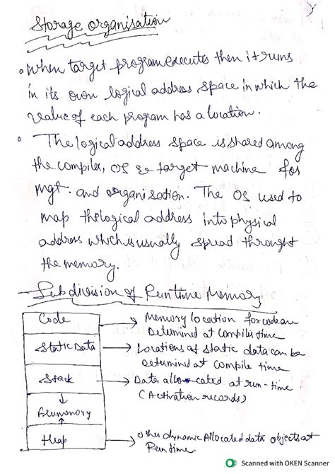 Cd 2 Assignment Storage Organisation Stack Allocation Heap