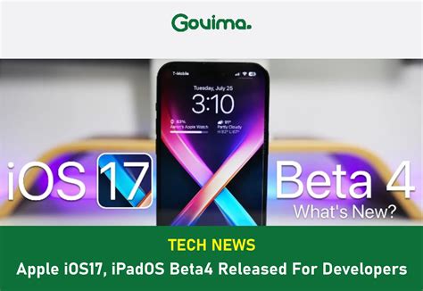Apple IOS 17 IPadOS Beta 4 Released For Developers Gofishe News