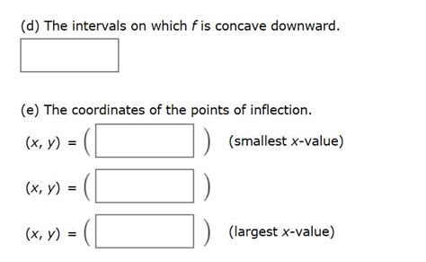 solved use the given graph of fto find the following enter
