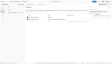 configuring atlas in postman with the atlas administration api mongodb