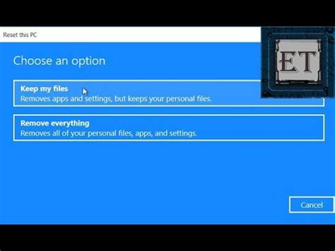 Windows How To Reset Your Computer To Factory Settings