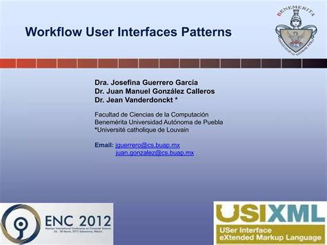 Workflow User Interfaces Patterns Pptx