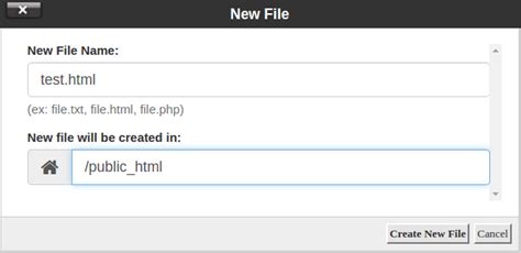 Learn To Create A New File Using The Cpanel File Manager