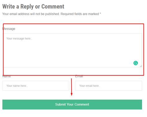 Php How Can I Put The Comments Box Bellow The Name And Email Input Box In Wordpress Stack