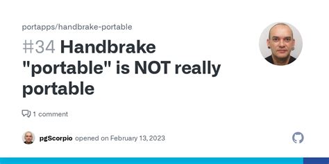 Handbrake Portable Is Not Really Portable · Issue 34 · Portapps