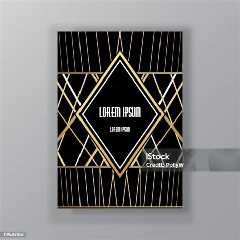 아르 데코 아트 노보 스타일 페이지 템플릿 고급 우아한 라인 질감 질감 기하학적 빈티지 개츠비 개념 0명에 대한 스톡 벡터 아트 및 기타 이미지 Istock