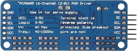 Módulo PCA9685 16 Canales PWM I2C 12 Bit Fcelectronik com