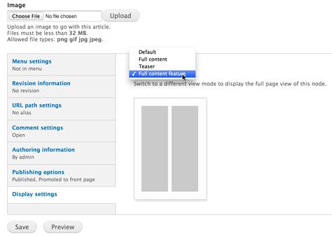 Display Custom View Modes On Individual Nodes Using Display Suite Webwash