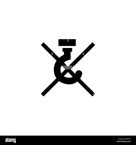 Do Not Use Hooks Packaging Flat Vector Icon Illustration Simple