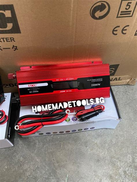 Инвертор на напрежение Ukc 12v 220v мощност 2000w Други авточасти Резервни части к