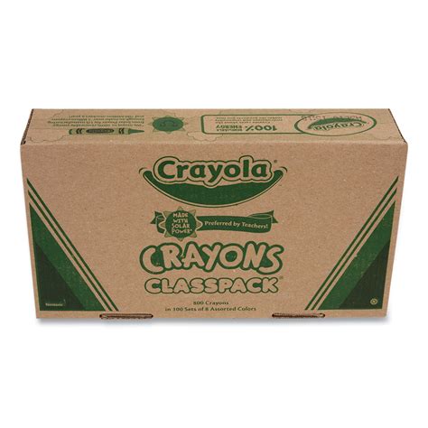 Crayola® Classpack Regular Crayons 8 Colors 800box Wedge Supply Llc