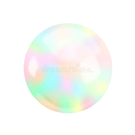 Realistic 3d Holographic Rainbow Sphere Vector Glossy Gradient Ball
