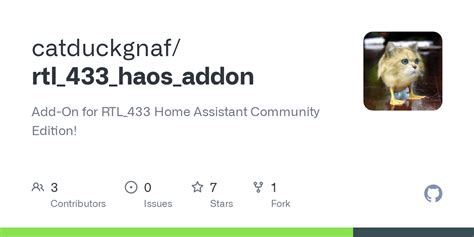 GitHub Catduckgnaf Rtl 433 Haos Addon Add On For RTL 433 Home Assistant Community Edition
