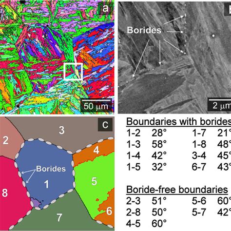 One Region Investigated Using Both BSE And EBSD A EBSD Map Where Download Scientific