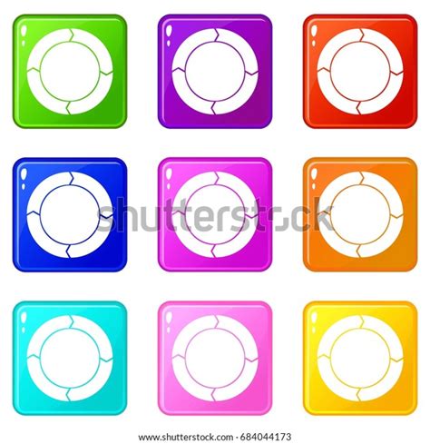 Diagram Pie Chart Arrows Set 9 Stock Vector Royalty Free 684044173 Shutterstock