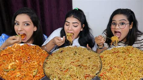Spicy Noodles, Hakka Noodles and Spicy Chow Mein Eating Challenge | Food Challenge - YouTube