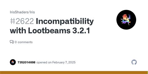 Incompatibility With Lootbeams 321 · Issue 2622 · Irisshadersiris