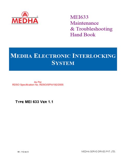 Mei633 Maintenance And Trouble Shooting Hand Book Pdf Inputoutput