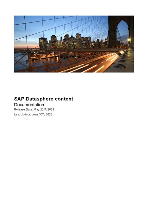 Sap Datasphere Content Pdf Analytics Cloud Computing